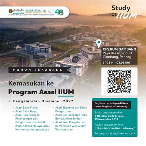 Permohonan Program Asasi Iium Uia Ambilan Disember 2022