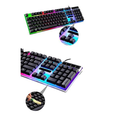 Keyboard Mouse Setcloudro G21 Led Rainbow Color B Grandado