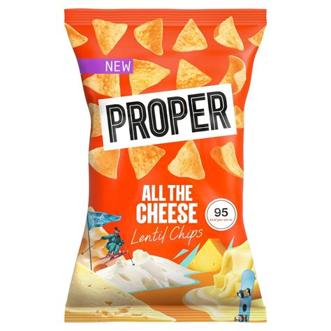 Proper Chips All The Cheese Lentil Chips 85g Morrisons Online