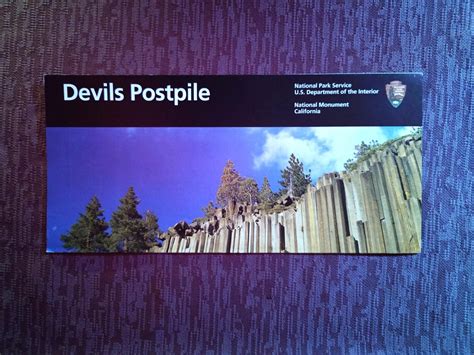 Devils Postpile National Monument Official Nps Guide Map Brochure