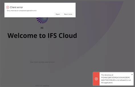IFS CLOUD R SSO Not Working IFS Community