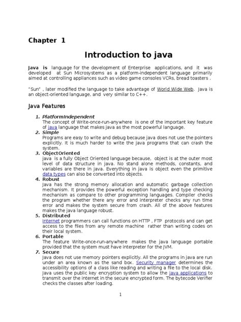 Java Notes Pdf Java Programming Language Method Computer Programming