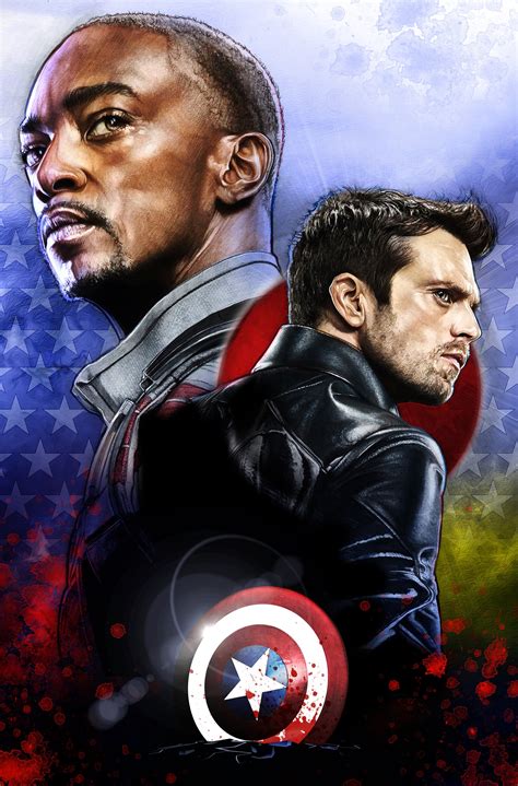 Captain America The Winter Soldier Poster Falcon