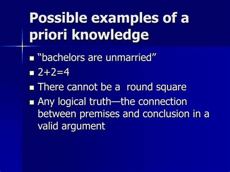 Ppt A Posteriori Knowledge A Priori Knowledge Powerpoint Presentation Id243551