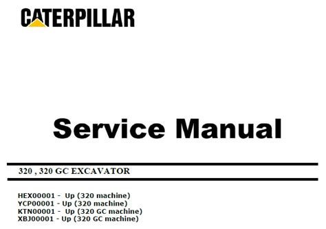 Caterpillar Cat 320 320 Gc Hex Ycp Ktn Xbj C44 Engine Hydraulic