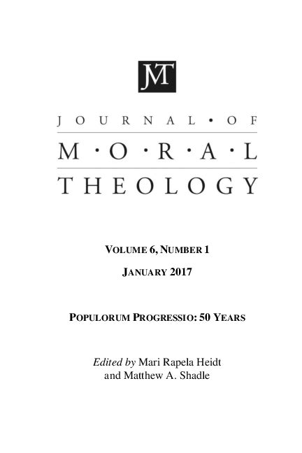 Pdf Journal Of Moral Theologypopulorum Progressiopdf