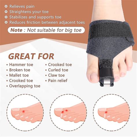 Toe Splint Toe Straightener Hammer Toe Corrector Toe Brace Support