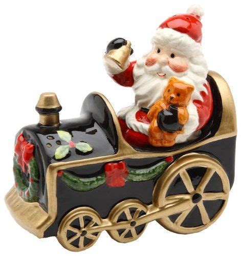 Cosmos Santa Train Salt And Pepper Set 2 6 Inch Tall Salt And Pepper