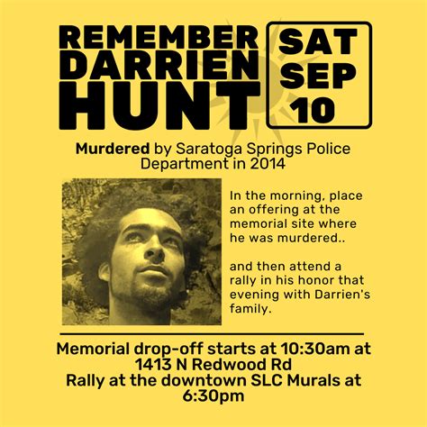 Remember Darrien Hunt September 10th 8th Anniversary Of His Murder