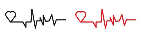 Heart Rate Pulse Icon Line Art 47698558 Vector Art At Vecteezy