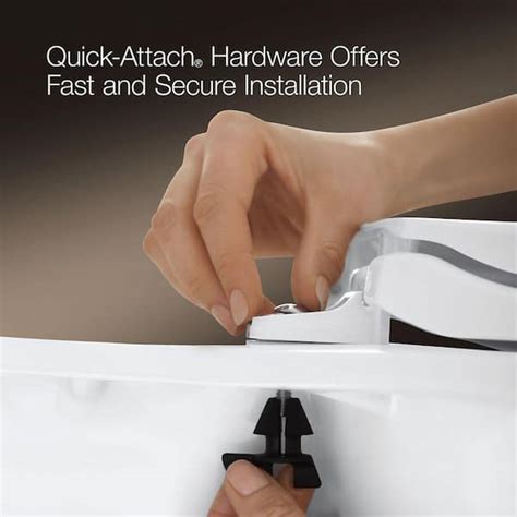 Kohler Highline Elongated Grip Tight Bumpers Soft Close Toilet Seat In