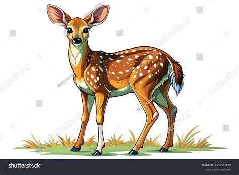 Cute Dear Vector Art Illustration Stock Vector Royalty Free