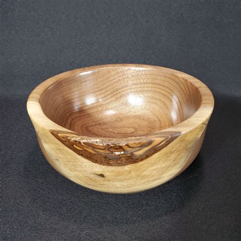 Hand Turned Black Walnut Bowl Hand Made Wooden Bowl 3h X 6 75d Etsy