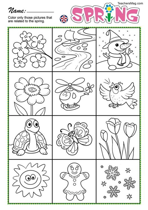 Spring Activities And Worksheets