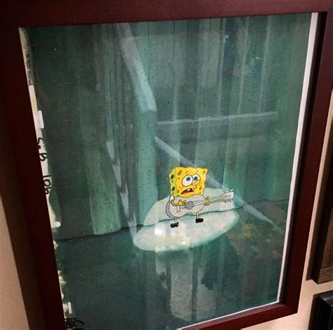 Photo Of A Spongebob Animation Cel From Ripped Pants Spongebobproductionart On Tumblr