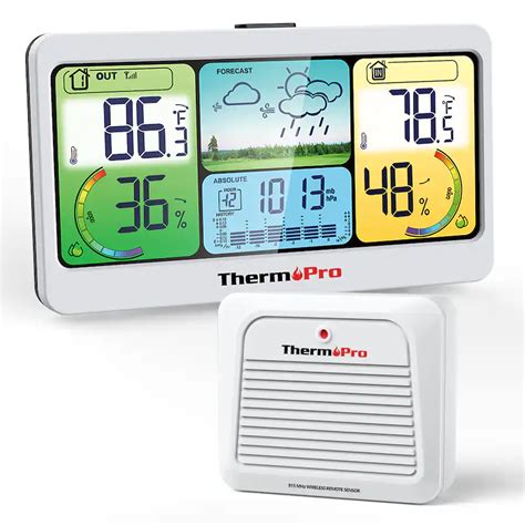Thermopro Tp280bw 1000ft Home Weather Stations Wireless Indoor Outdoor