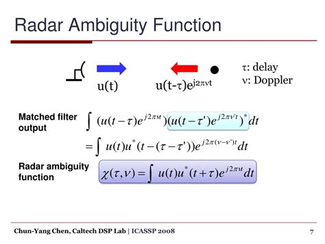Ppt Properties Of The Mimo Radar Ambiguity Function Powerpoint