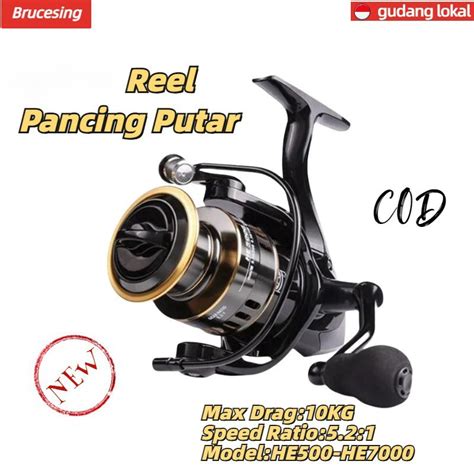 Jual Reel Pancing Putar He500 7000 Rell Rill Pancing Katrol Kerekan