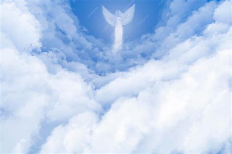 Premium Photo Angel In A Heavenly Tunnel