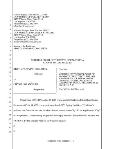 Laser Pra 2 Verified Petition