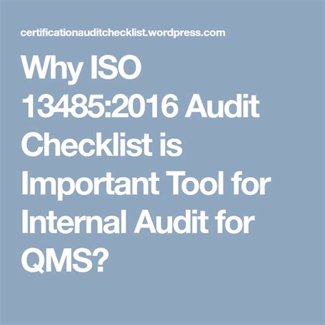 Iso 13485 Audit Checklist Minesubtitle
