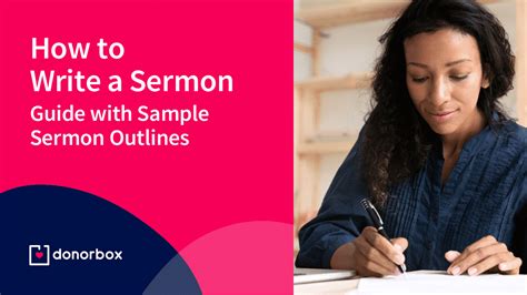 How To Write A Sermon Guide With Sample Sermon Outlines