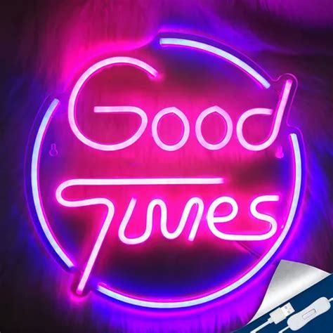 Se Al De Ne N Con Luz Led De Acr Lico Color Azul Rosa Qbb Cuotas Sin Inter S