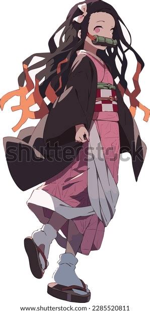 Illustration Vector Graphic Nezuko On White Stock Vector Royalty Free