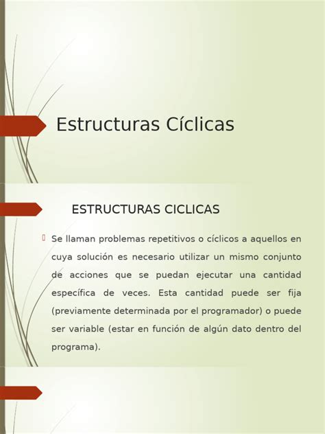 Estructuras Cíclicas Pdf