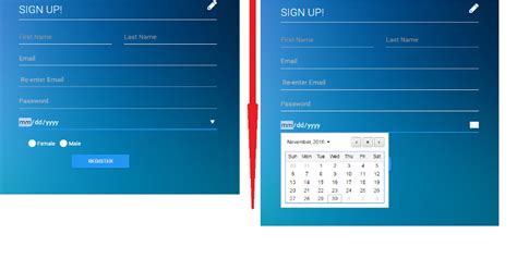 solved html date format to popup calendar as soon as you click