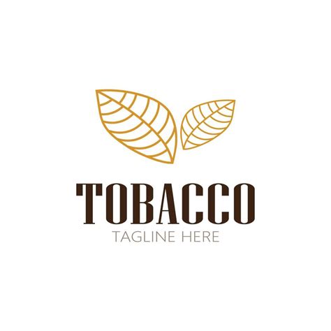 Logotipo De Folha De Tabaco Campo De Tabaco E Vetor De Design De Modelo De Logotipo De Cigarro