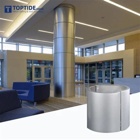 Aluminum Decorative Column Cover Post Wrap Pillar Wrap For Commercial Building Aluminum Column