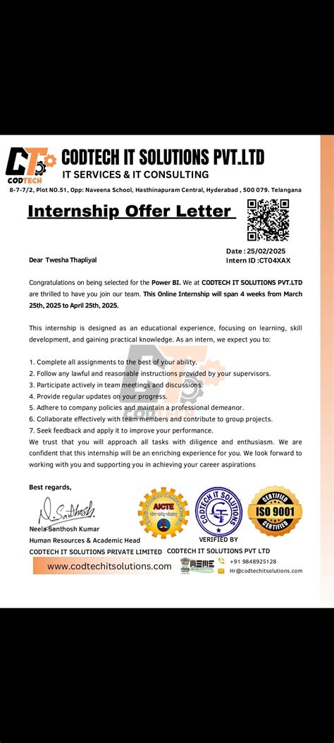 Powerbi Dataanalytics Internship Businessintelligence Visualization Twesha Thapliyal