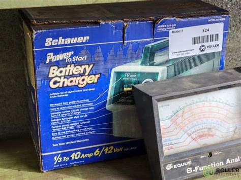 Schauer Battery Charger And Equus 6 Function Analyzer Roller Auctions