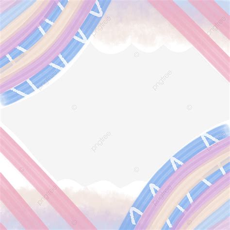 Cute Rainbow Frame Cotton Cloud For Free Download Cute Unicorn