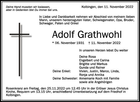 Traueranzeigen Von Adolf Grathwohl Schwaebischede Trauerportal