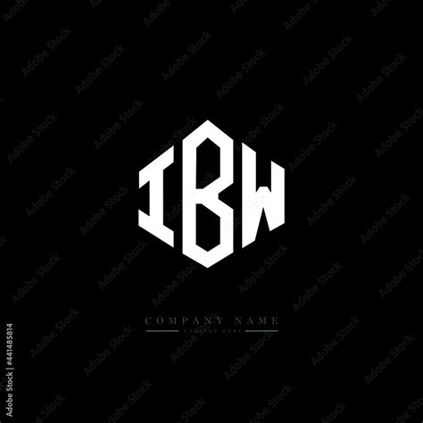 Ibw Letter Logo Design With Polygon Shape Ibw Polygon Logo Monogram
