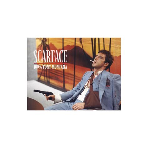 Sd Toys Scarface 100 Tony Montana Glass Poster