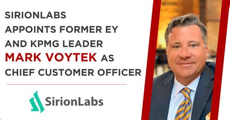 Sirionlabs Appoints Former Ey And Kpmg Leader Mark Voytek As Chief