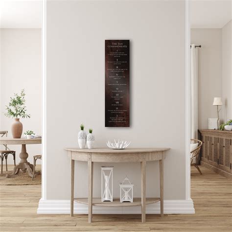 Ten Commandments Wall Decor Honeycomb Proverbs