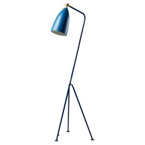 Greta Grossman Grasshopper Table Lamp Blue Grey For Sale At 1stdibs