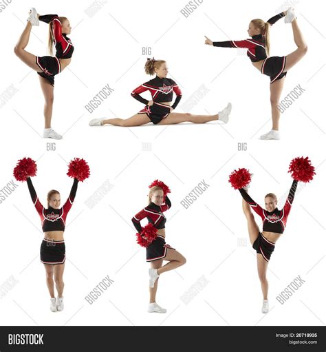 Cheerleading Poses Image And Photo Free Trial Bigstock