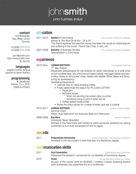 Overleaf Resume 18 Free Latex Resume Templates