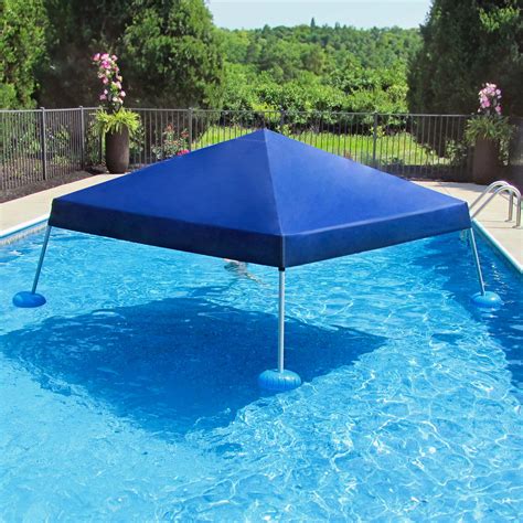 10x10 Floating Pool Gazebo Canopy For Shade And Relaxing Sunjoy