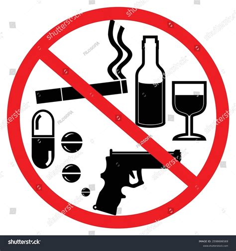 Notice No Smoking No Drugs No Stock Vector Royalty Free 2598686569