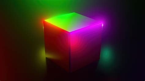 Premium Photo Rainbow Light Cube