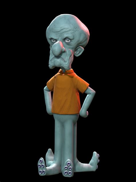 Squidward Quentin Tentacles From Spongebob 3d Model 3d Printable Cgtrader