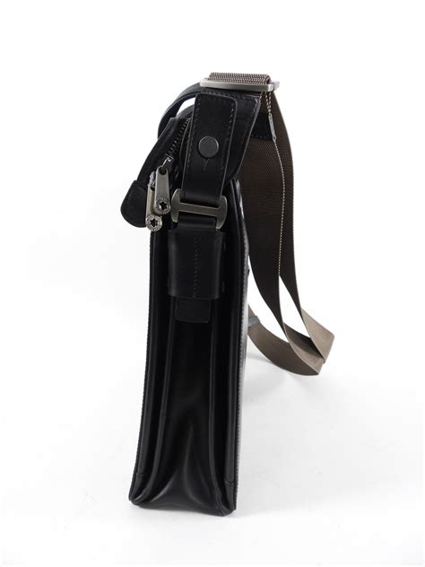 Mont Blanc Black Leather Slim Executive Briefcase Work Bag I Miss You