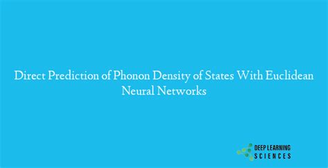 neural networks deep learning sciences