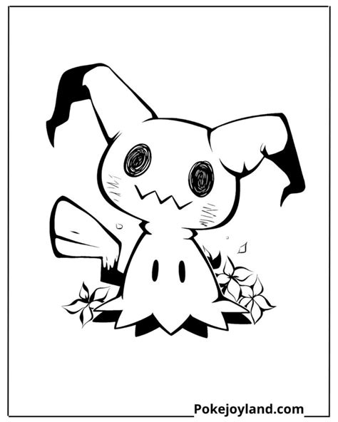 Mimikyu Coloring Pages Free Pdf Printables Pokejoyland